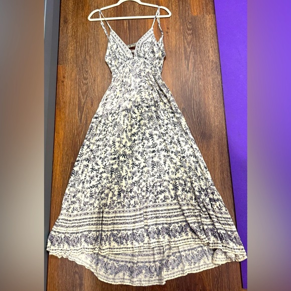 Angie | Dresses | Maxi Bohemian Style Open Back Dress By Angie | Poshmark